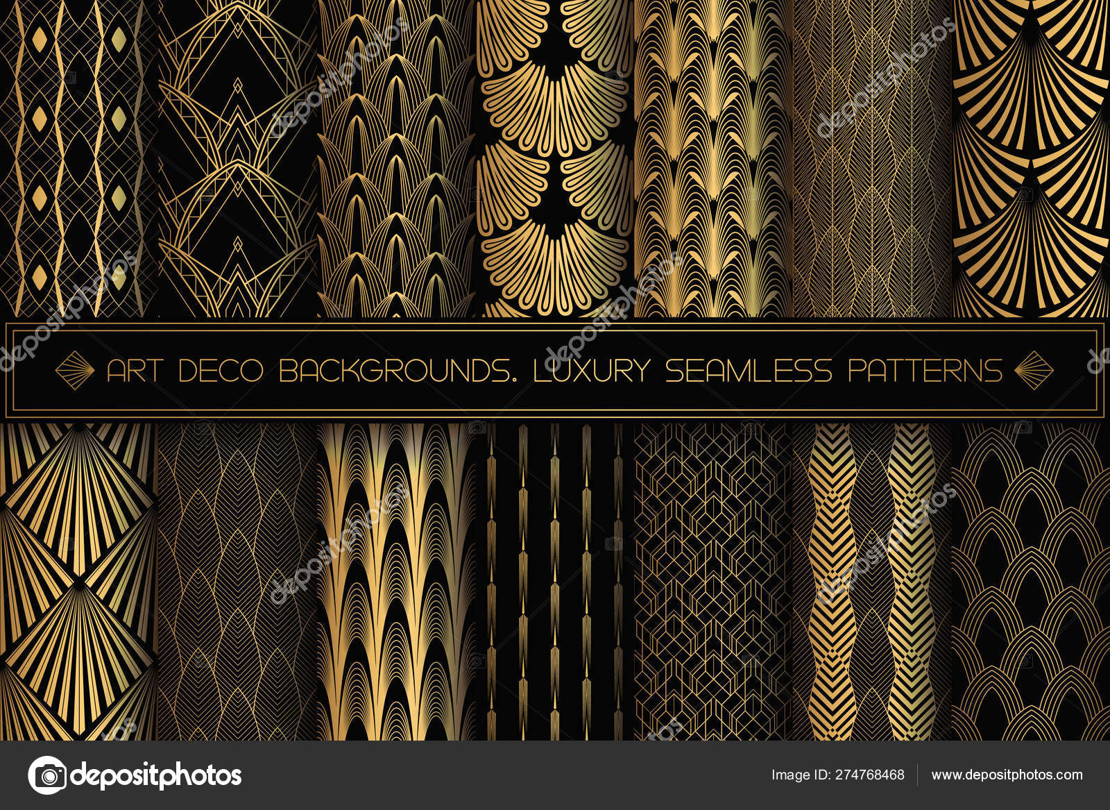 Art Deco Shell Background
