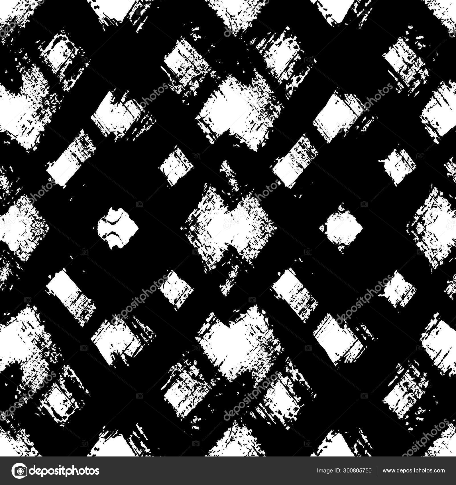 Vector criss-cross seamless pattern. Textured grunge geometric ...