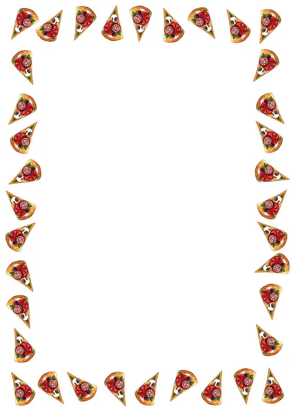A Slice Of Pizza Clipart Border