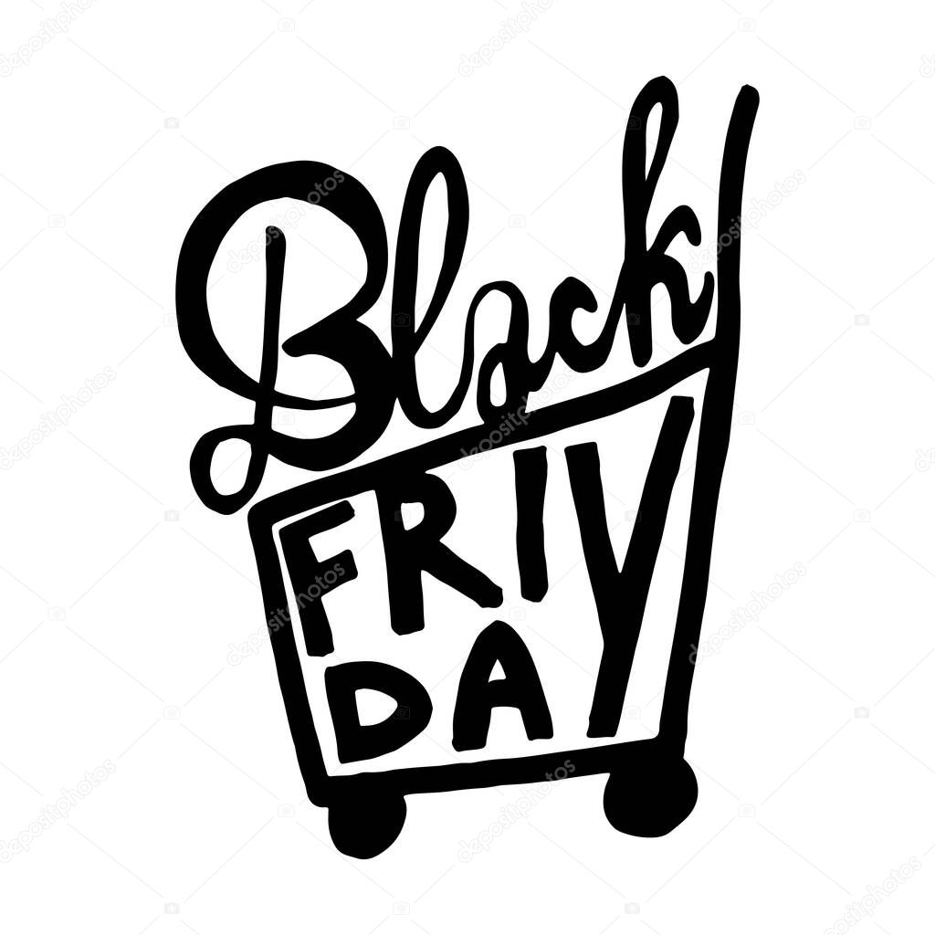 Black Friday Venta de letras, caligrafía grunge textura y fondo claro ...