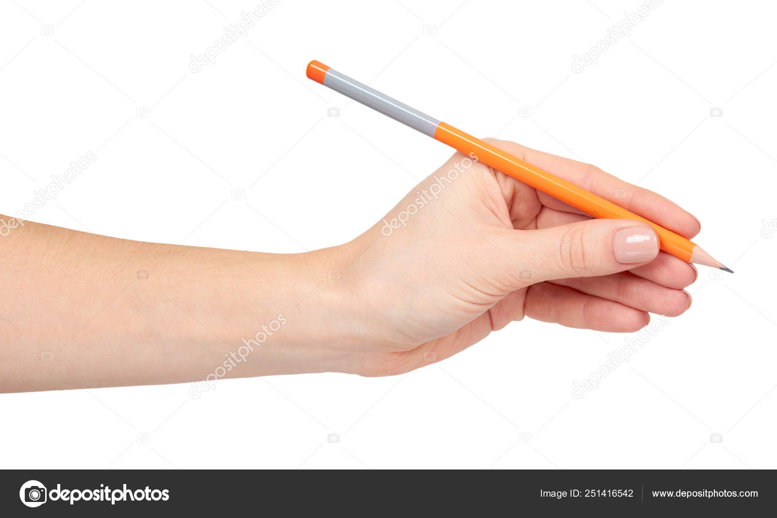 Hand with pencil, drawing or writinng gesture. Stock Photo by ©Toxitz ...