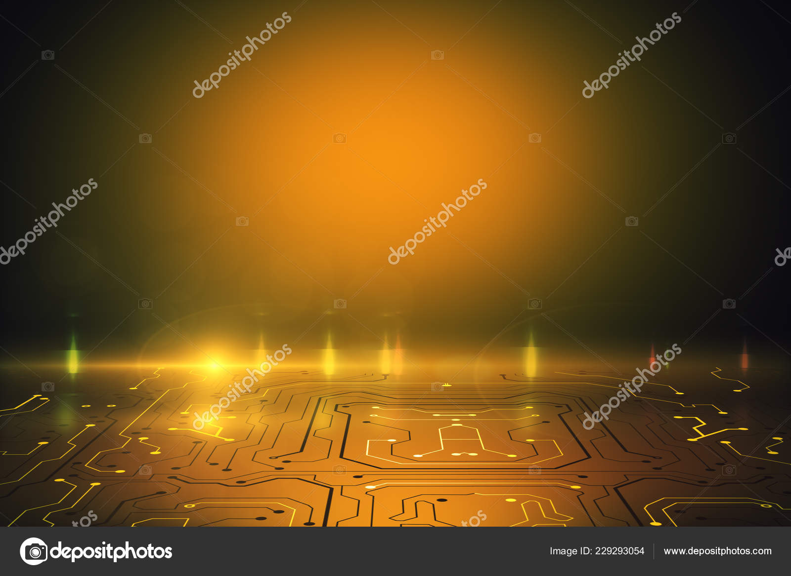 Orange Tech Wallpaper