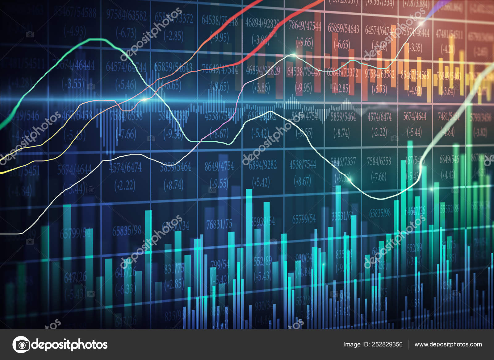 Trade and broker background Stock Photo by ©peshkov 252829356