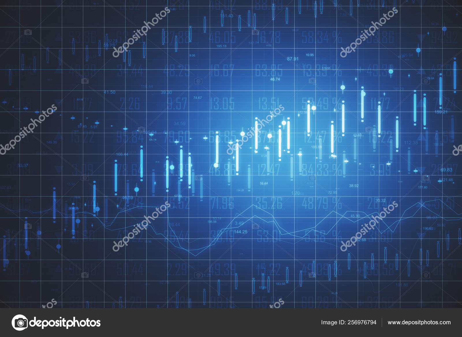 Trade and stats background Stock Photo by ©peshkov 256976794