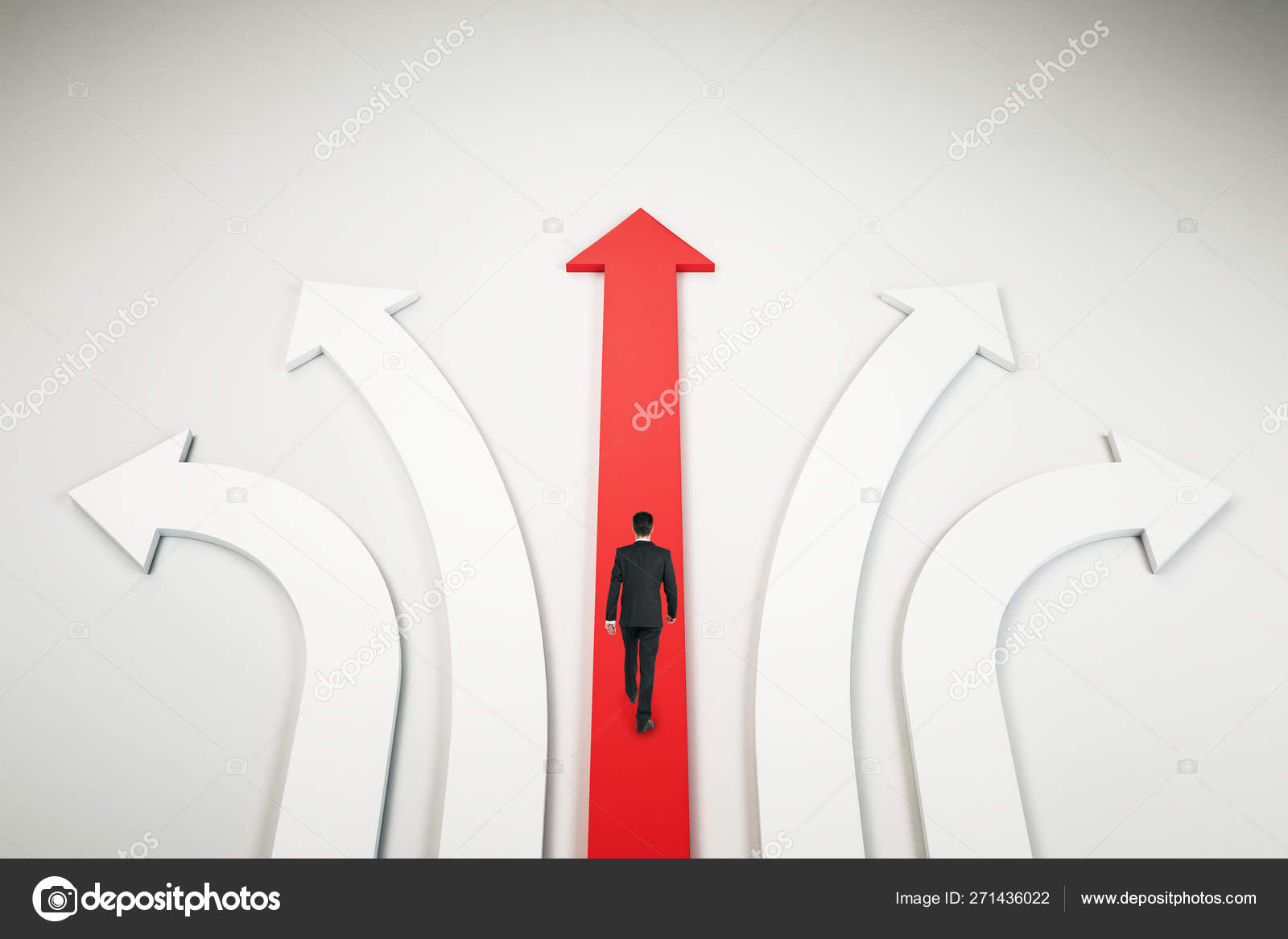 Different direction and choice concept — Stock Photo © peshkov #271436022
