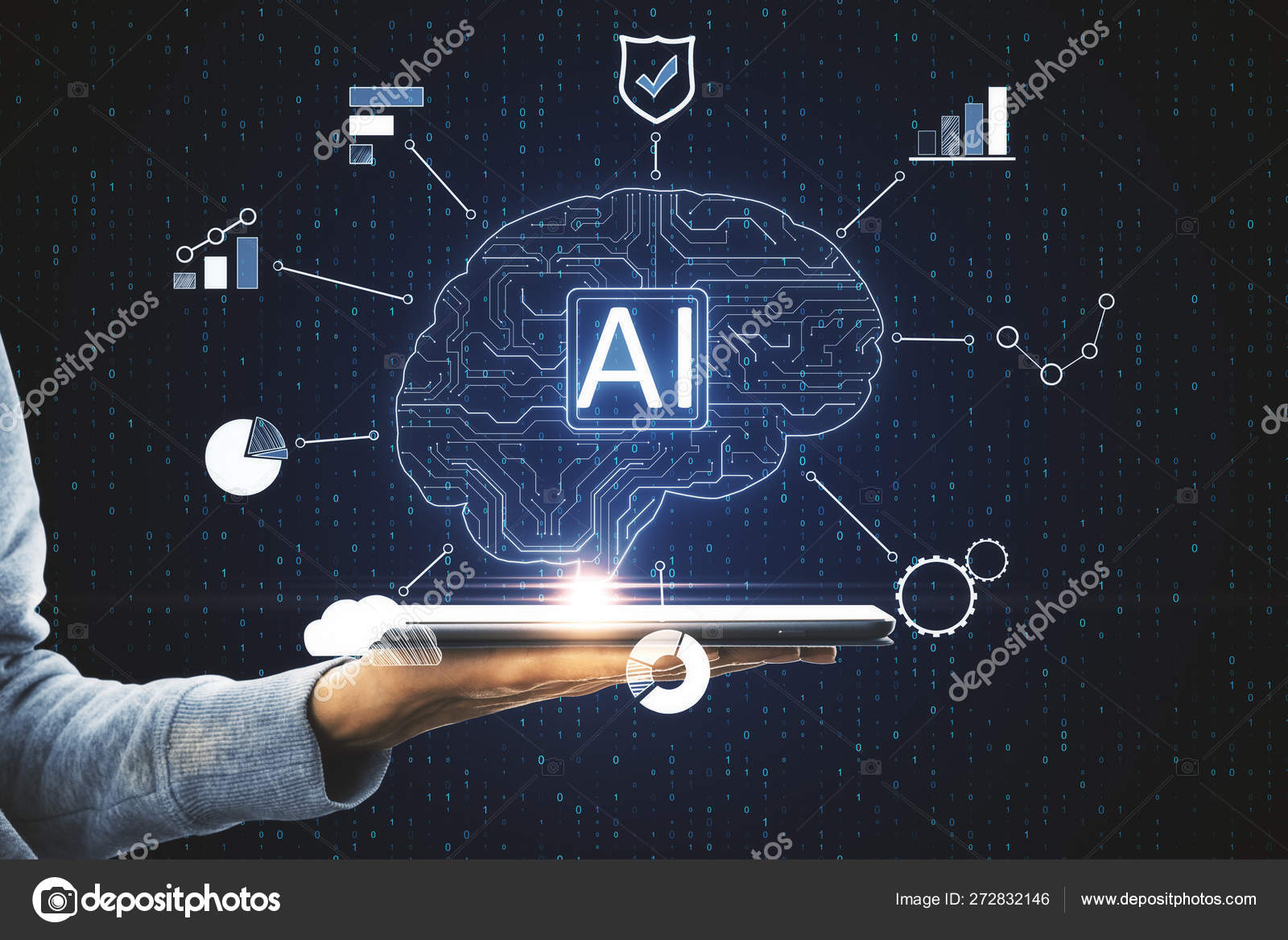 Artificial intelligence and innovation concept — Stock Photo © peshkov ...