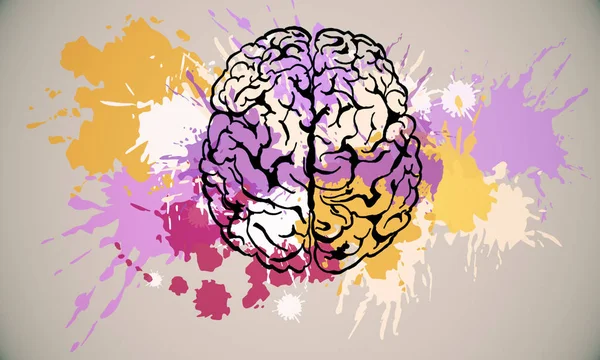 Abstract brain drawing Stock Photo by ©peshkov 272831378