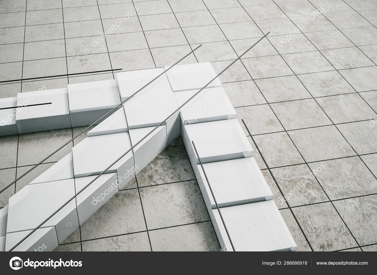 Creative white arrow wallpaper Stock Photo by ©peshkov 286686918