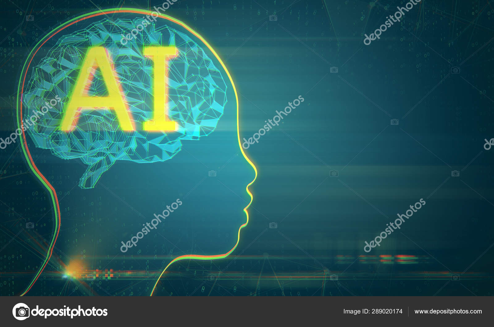 Artificial intelligence and flow concept — Stock Photo © peshkov #289020174