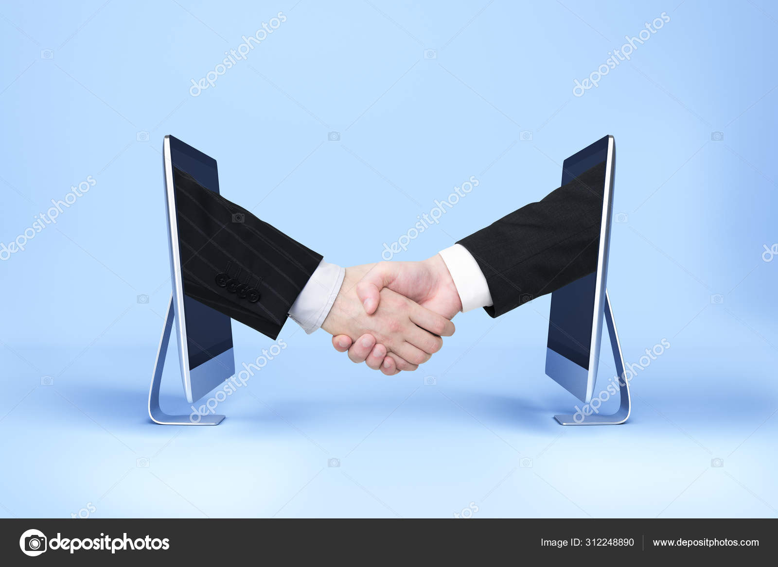 Team and digital business concept Stock Photo by ©peshkov 312248890