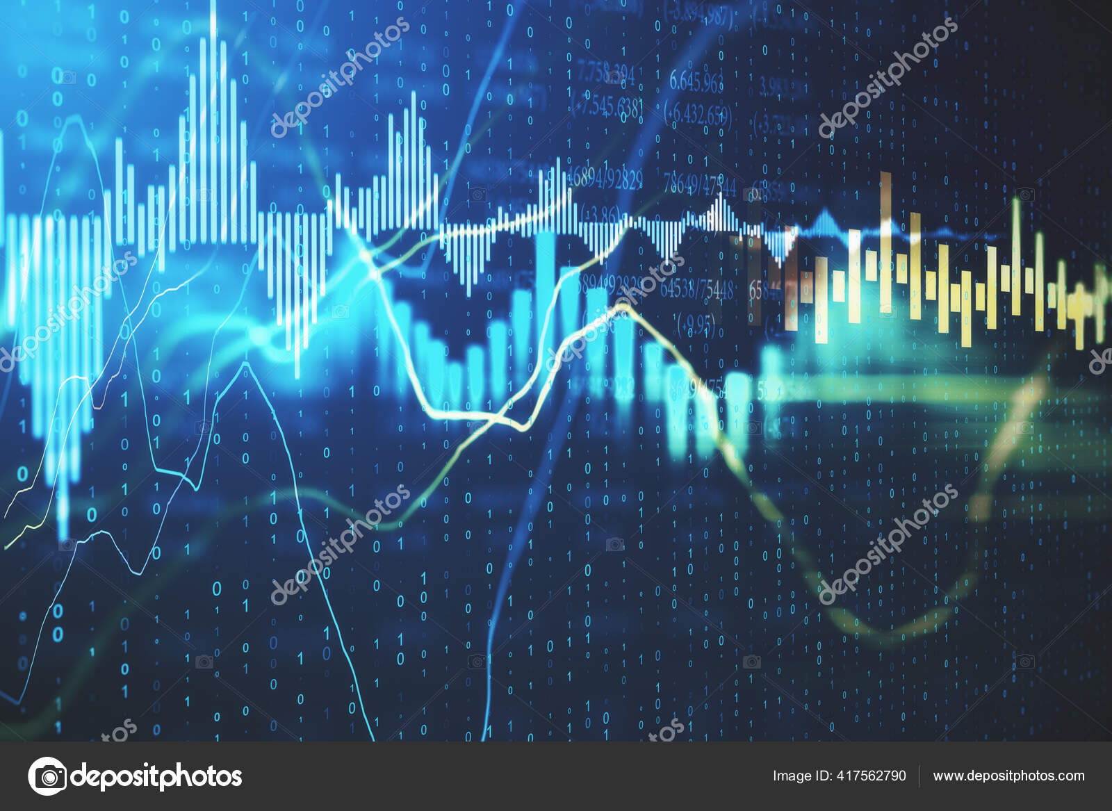 Creative Glowing Forex Chart Wallpaper Candlestick Finance Invest ...