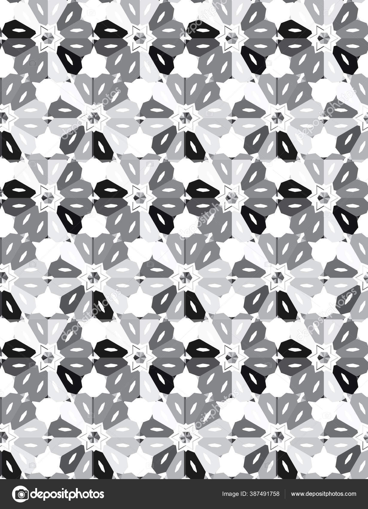 Vector Seamless Pattern Line Art Stock Vector by ©GeometricPatterns ...