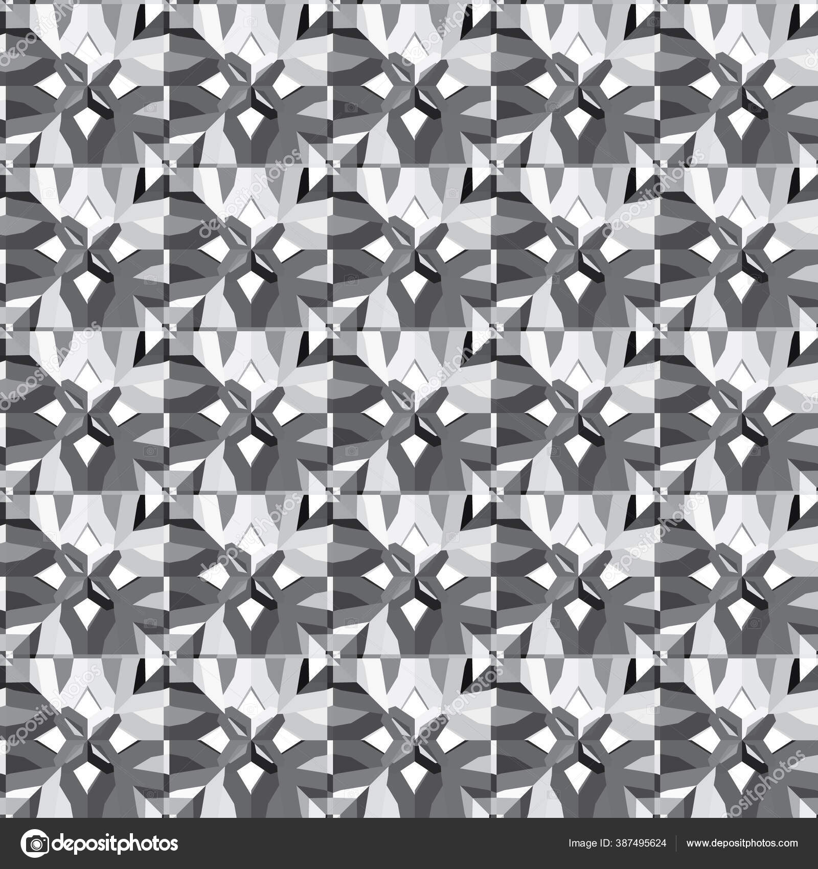 Vector Seamless Pattern Line Art Stock Vector by ©GeometricPatterns ...