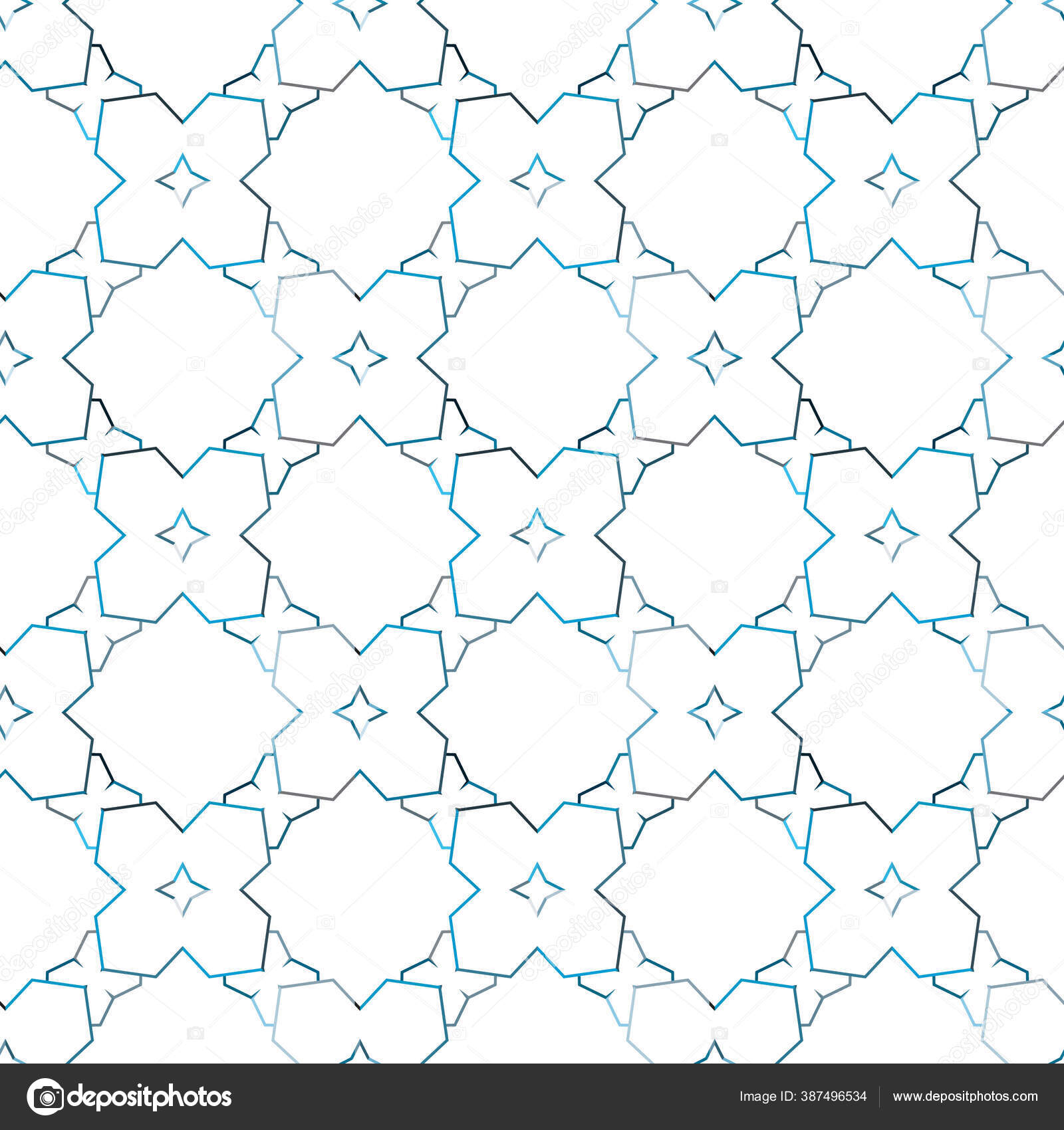 Vector Seamless Pattern Line Art Stock Vector by ©GeometricPatterns ...