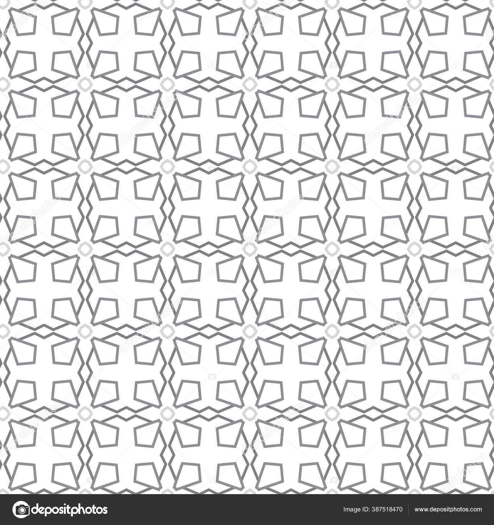 Vector Seamless Pattern Line Art Stock Vector by ©GeometricPatterns ...