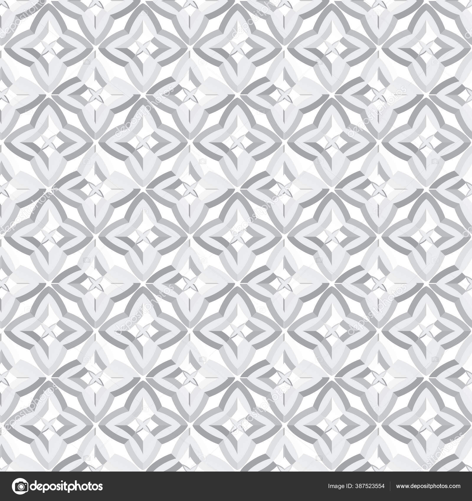 Vector Seamless Pattern Line Art Stock Vector by ©GeometricPatterns ...