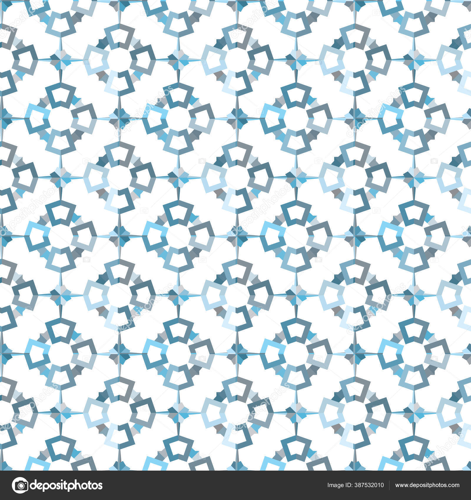 Vector Seamless Pattern Line Art Stock Vector by ©GeometricPatterns ...