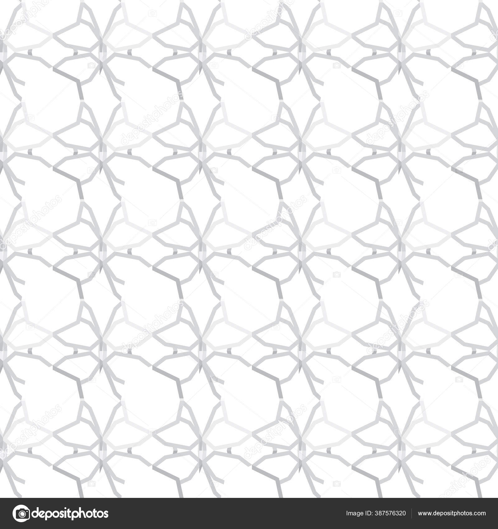 Vector Seamless Pattern Line Art Stock Vector by ©GeometricPatterns ...