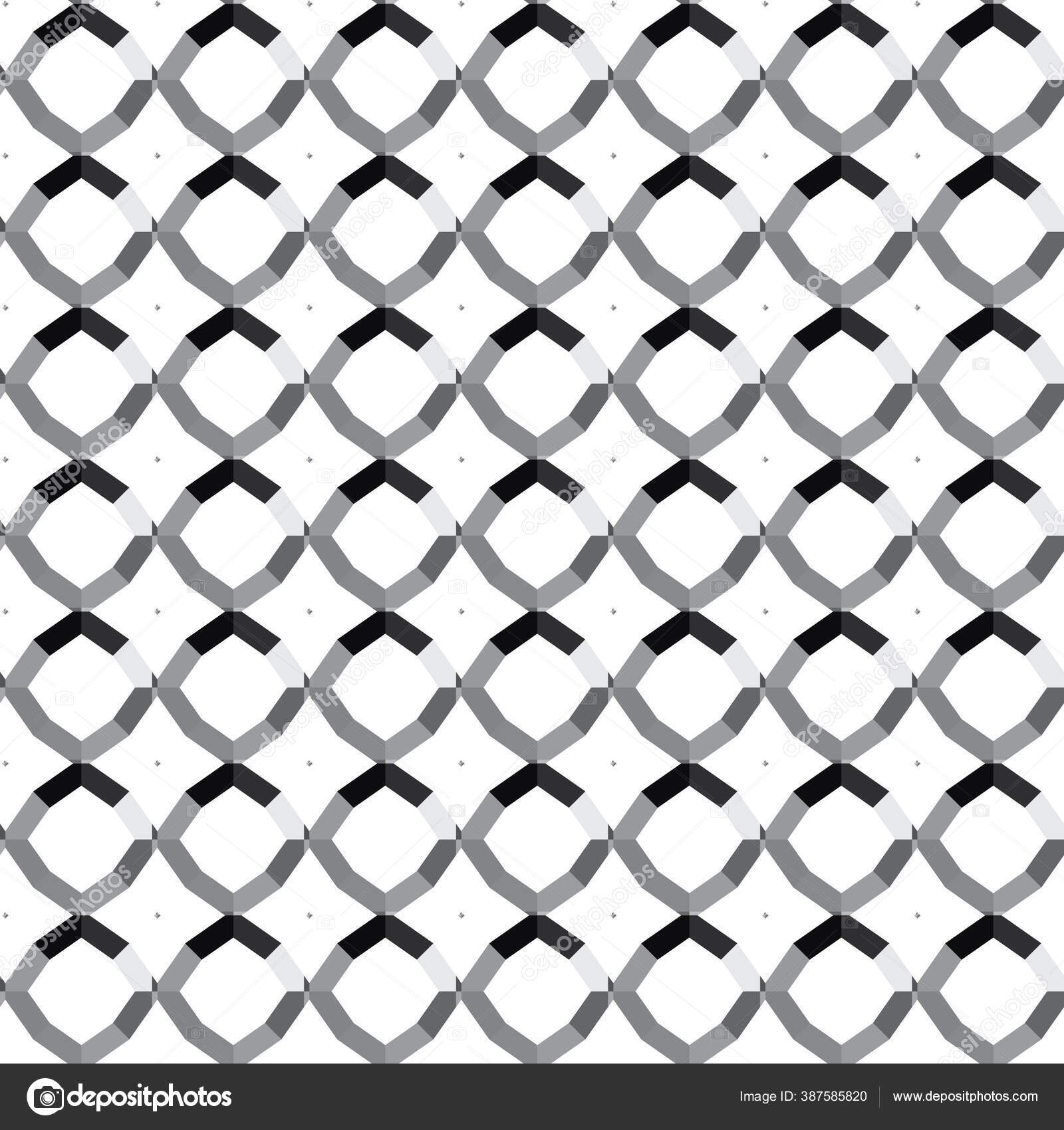 Vector Seamless Pattern Line Art Stock Vector by ©GeometricPatterns ...