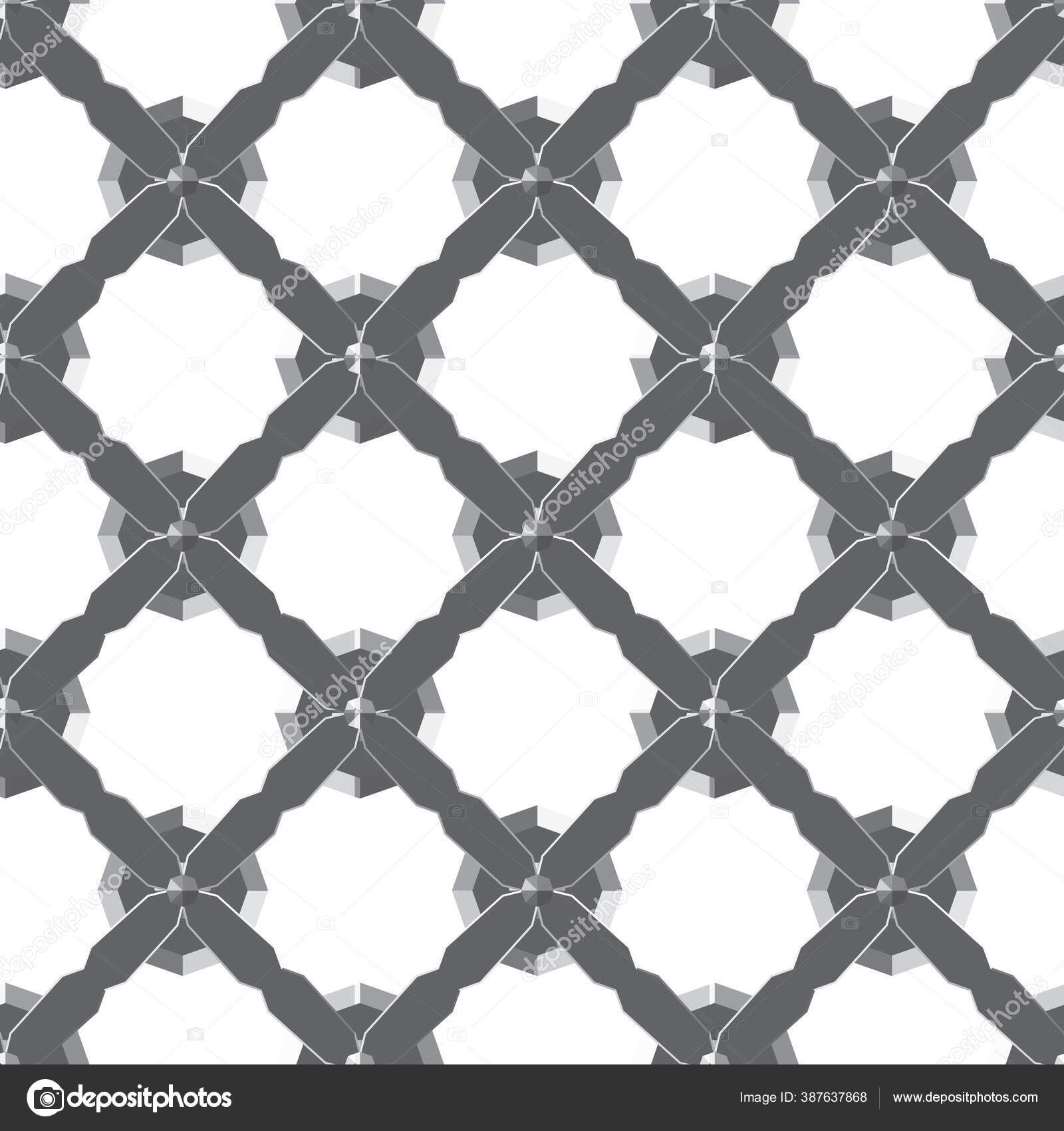Vector Seamless Pattern Line Art Stock Vector by ©GeometricPatterns ...
