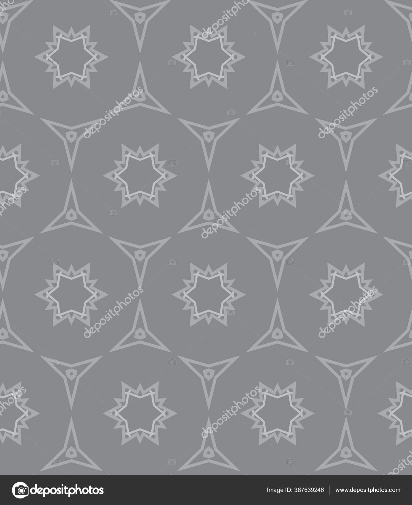 Vector Seamless Pattern Line Art Stock Vector by ©GeometricPatterns ...