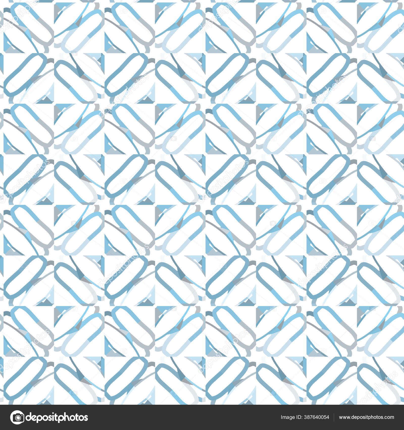 Vector Seamless Pattern Line Art Stock Vector by ©GeometricPatterns ...