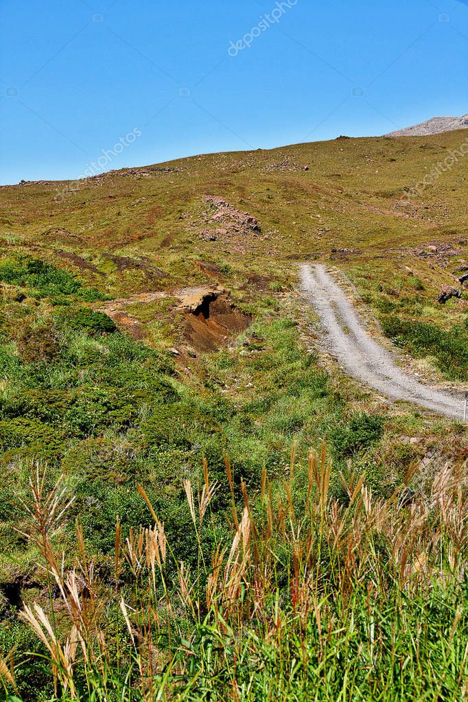 Monte Aso (Aso-san), el volcán activo más grande de Japón se encuentra ...