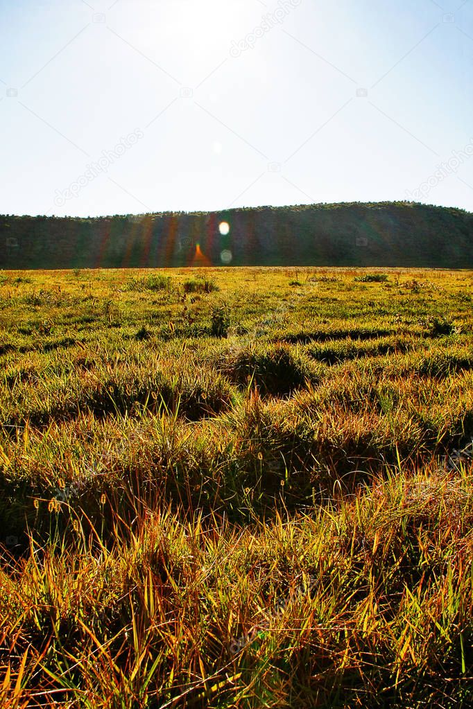 Monte Aso (Aso-san), el volcán activo más grande de Japón se encuentra ...
