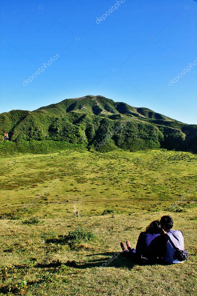 Monte Aso (Aso-san), el volcán activo más grande de Japón se encuentra ...