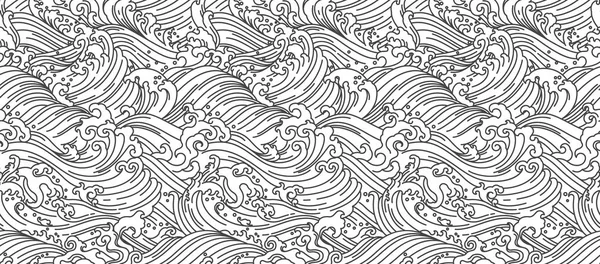Seamless Ocean Wave Pattern Stock Vector Image By ©pauljune 10090235