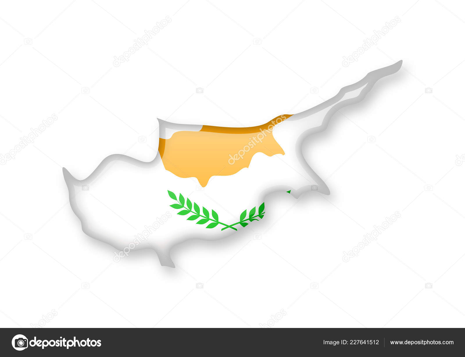 Cyprus Flag Outline Country White Background Stock Vector by ©gt29 ...