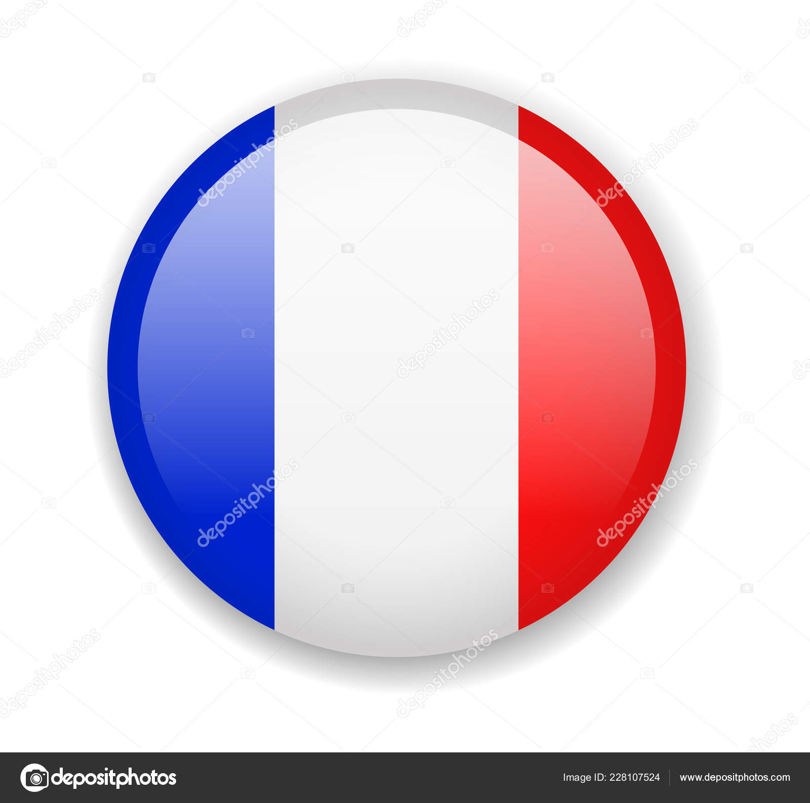 France Flag Bright Icon Vector Illustration Stock Vector by ©gt29 228107524