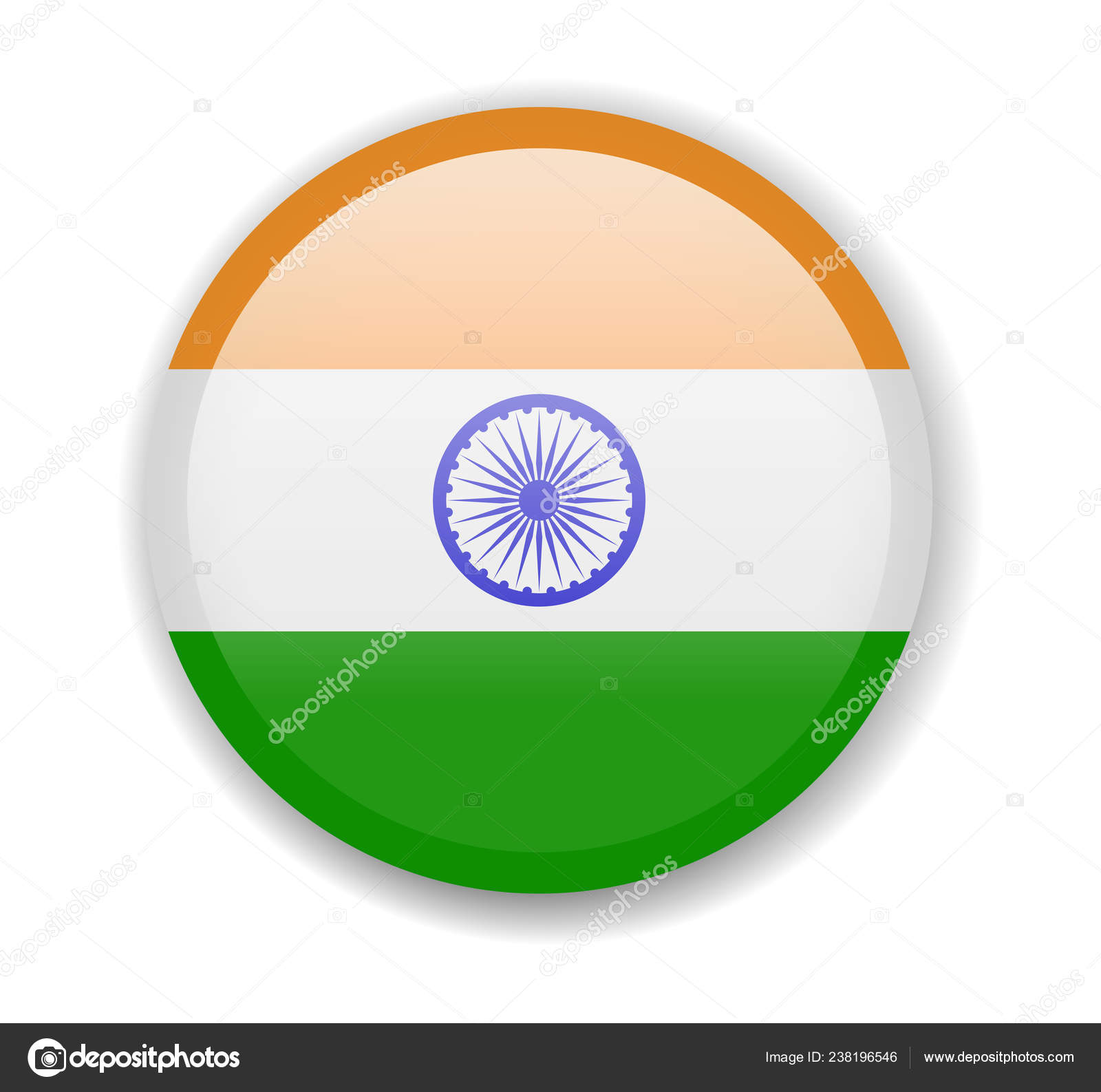Icono De La Bandera De La India Bandera Nacional De La India, Nombre: