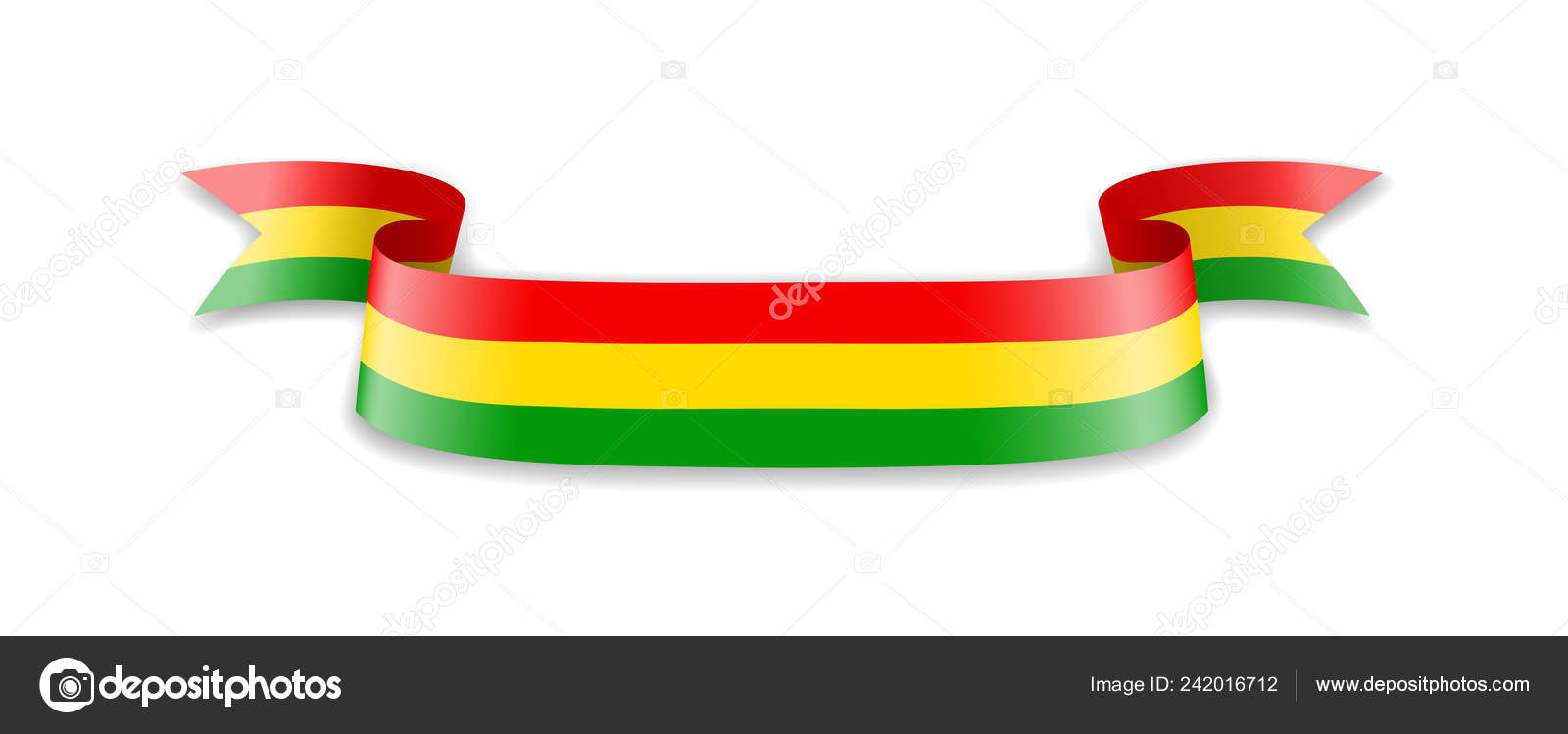 Bolivia Flag Form Wave Ribbon Vector Illustration Stock Vector Image by ...