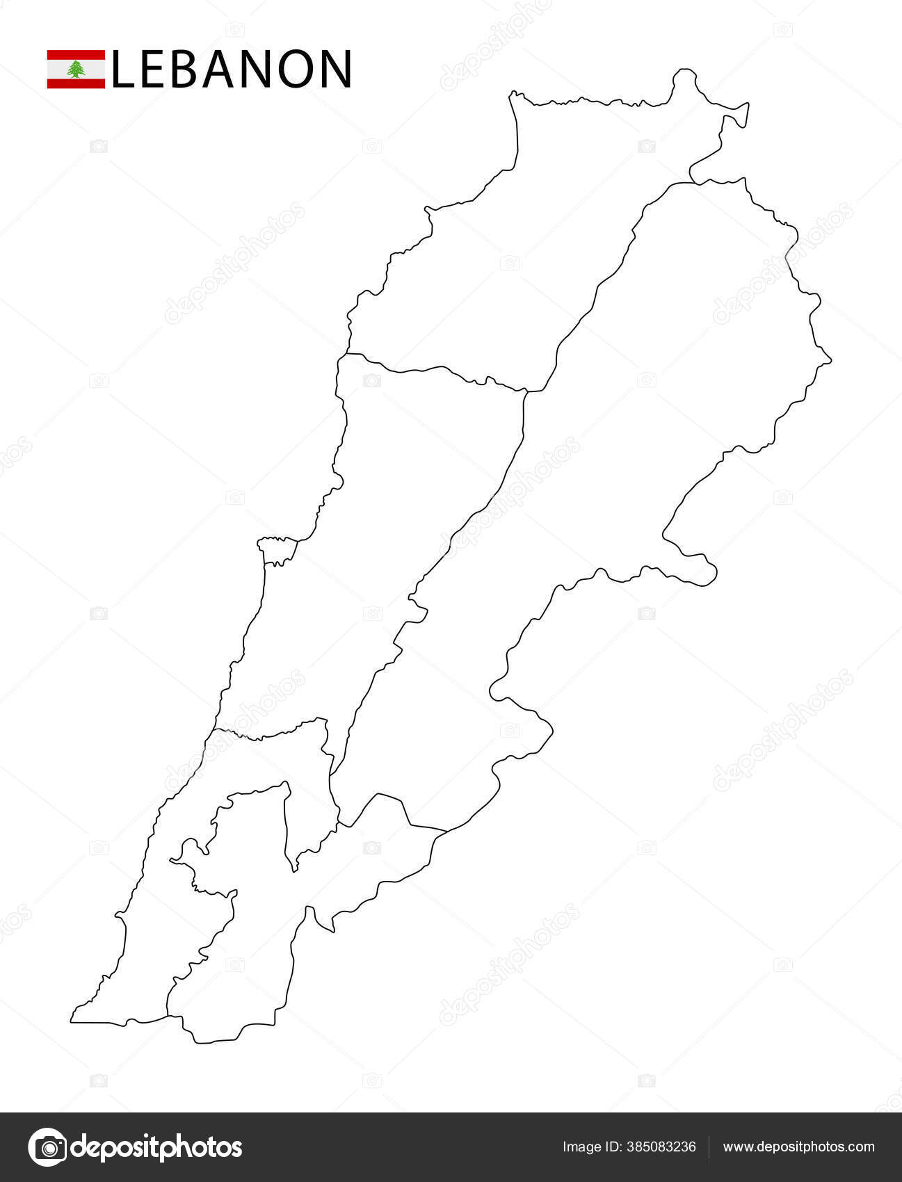 Detailed Lebanon Map