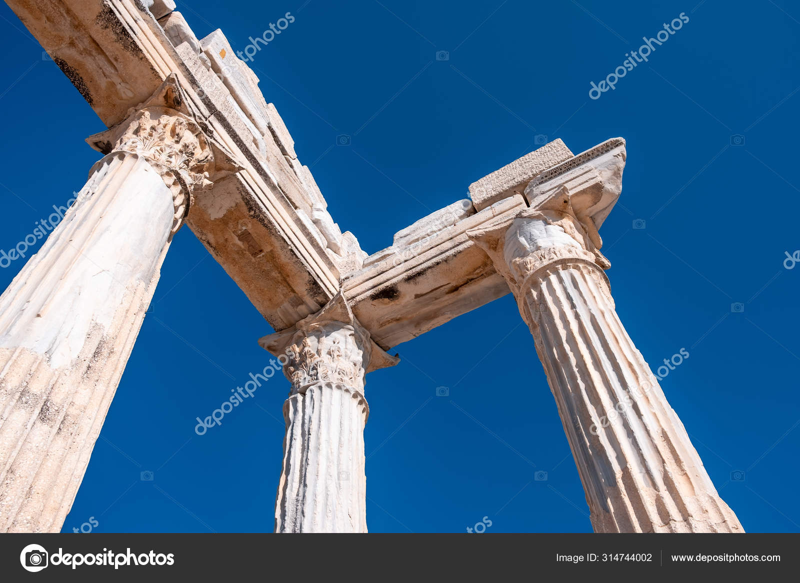 Ruins Apollon Apollo Temple Side Ancient City Antalya Turkey — Stock Photo © roanworks #314744002