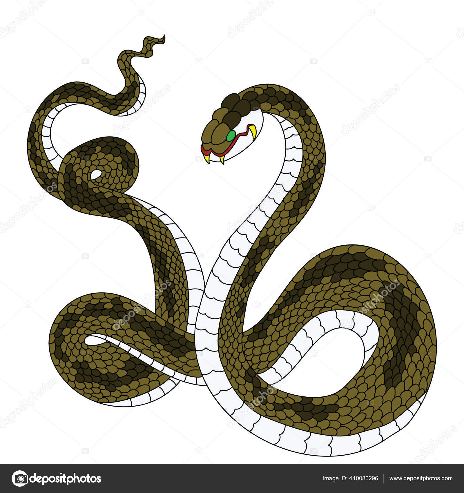 Japanese Snake Drawing