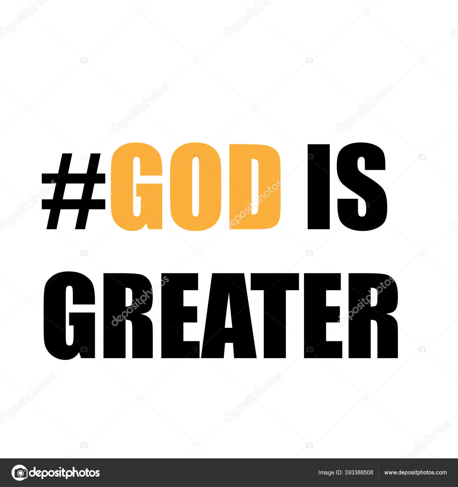Christian Quote Design Print God Greater Stock Vector by ©graphicstech ... Christian Quote Design Print God Greater Stock Vector by ©graphicstech ...