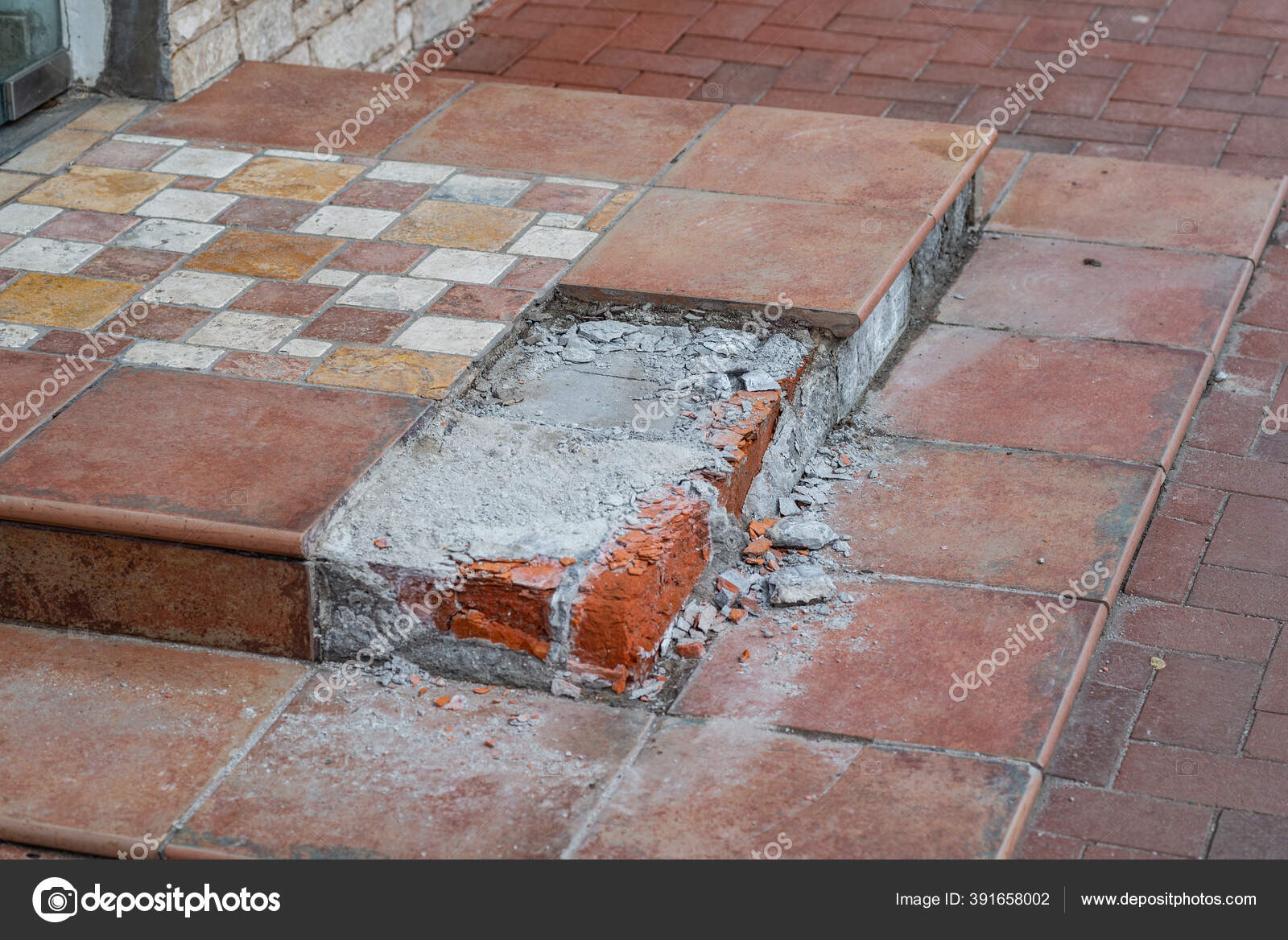 Broken Steps Splinter Tiles — Stock Photo © DmitriyDanilov #391658002