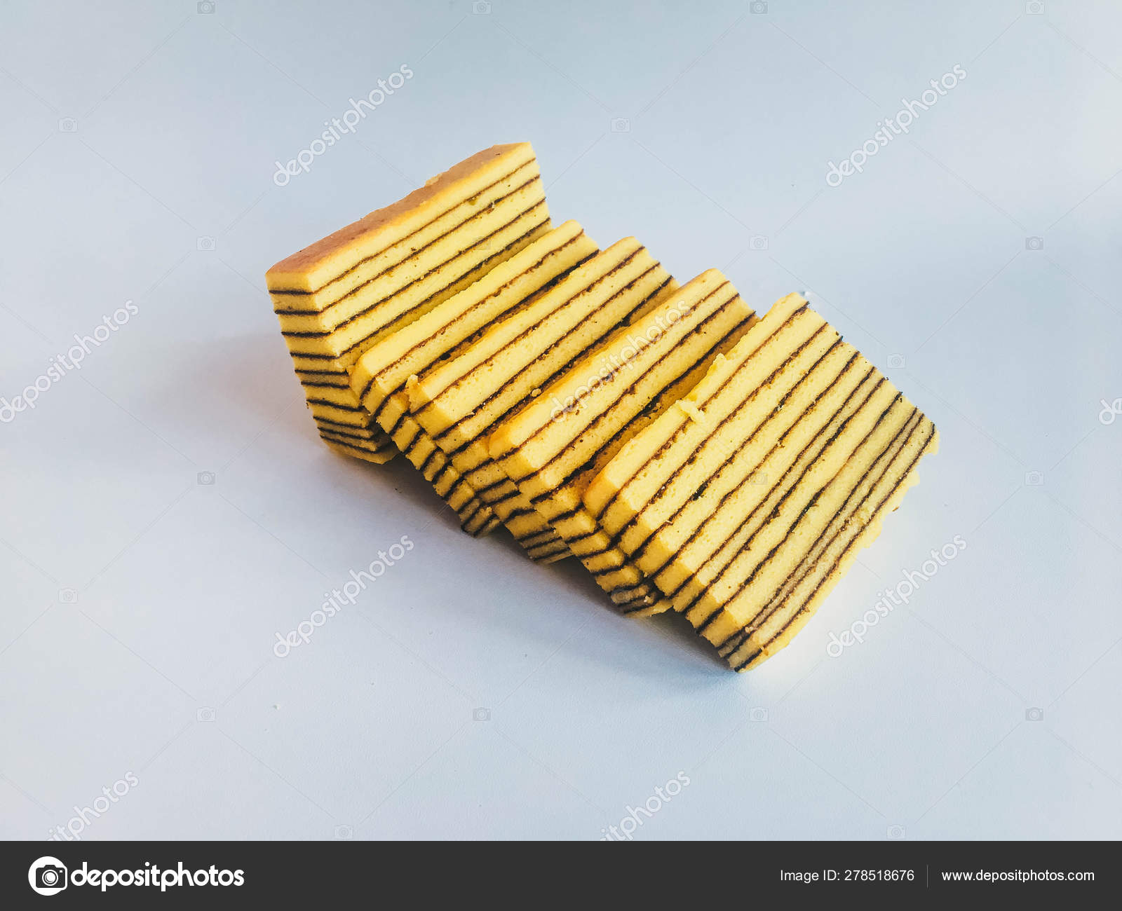 Lapis Cake Lapis Legit Traditional Indonesian Sweet Layered Cake White ...