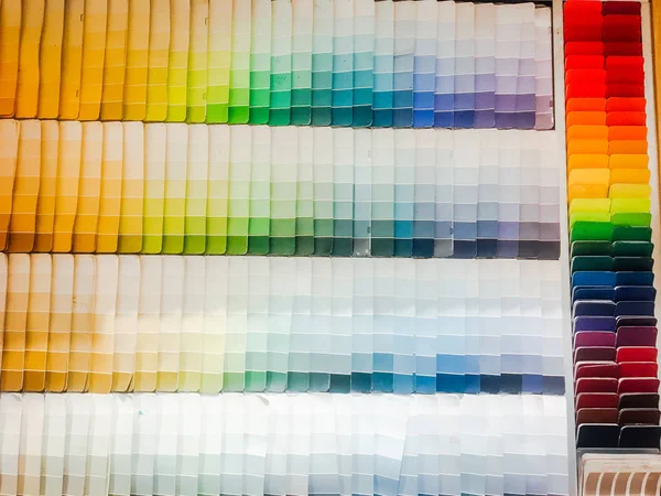 Color Palette Guide Paint Samples Colored Catalog — Stock Photo ...