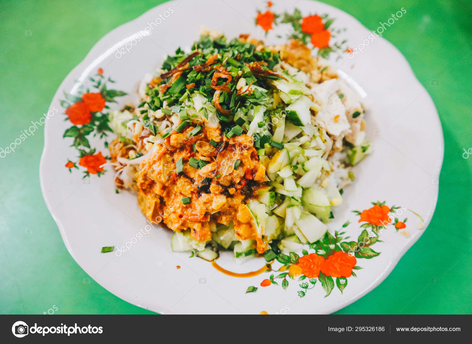 Sega Lengko Nasi Lengko Lengko Rice Traditional Vegetarian Food Cirebon ...