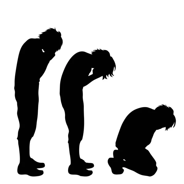 Vector Silhouette Woman Who Vomit Toilet White Backgtround Stock Vector ...