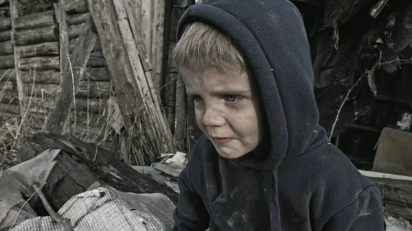 Homeless Child Crying
