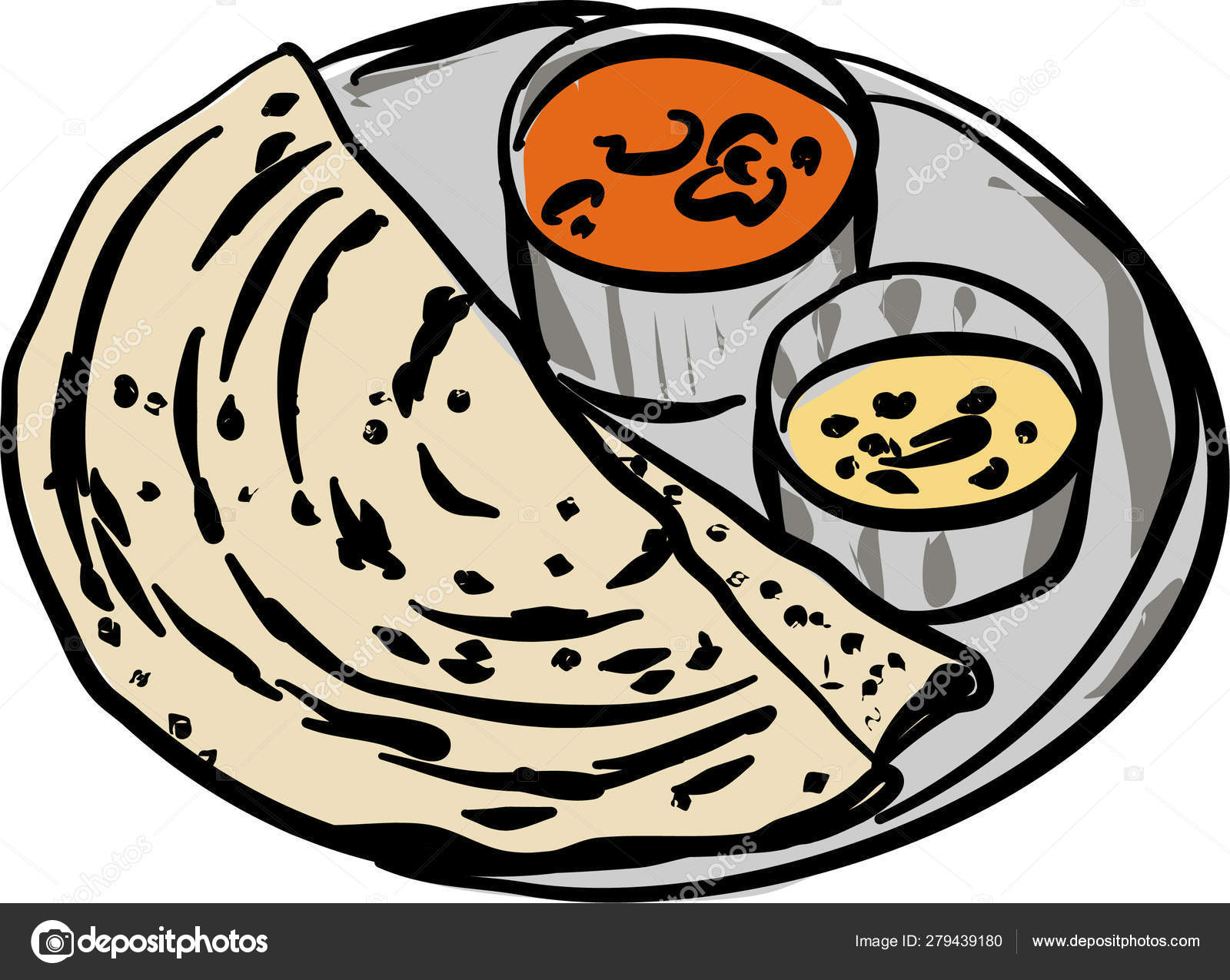 Idli Vector Illustration Editable Expendable Stock Vector by ...