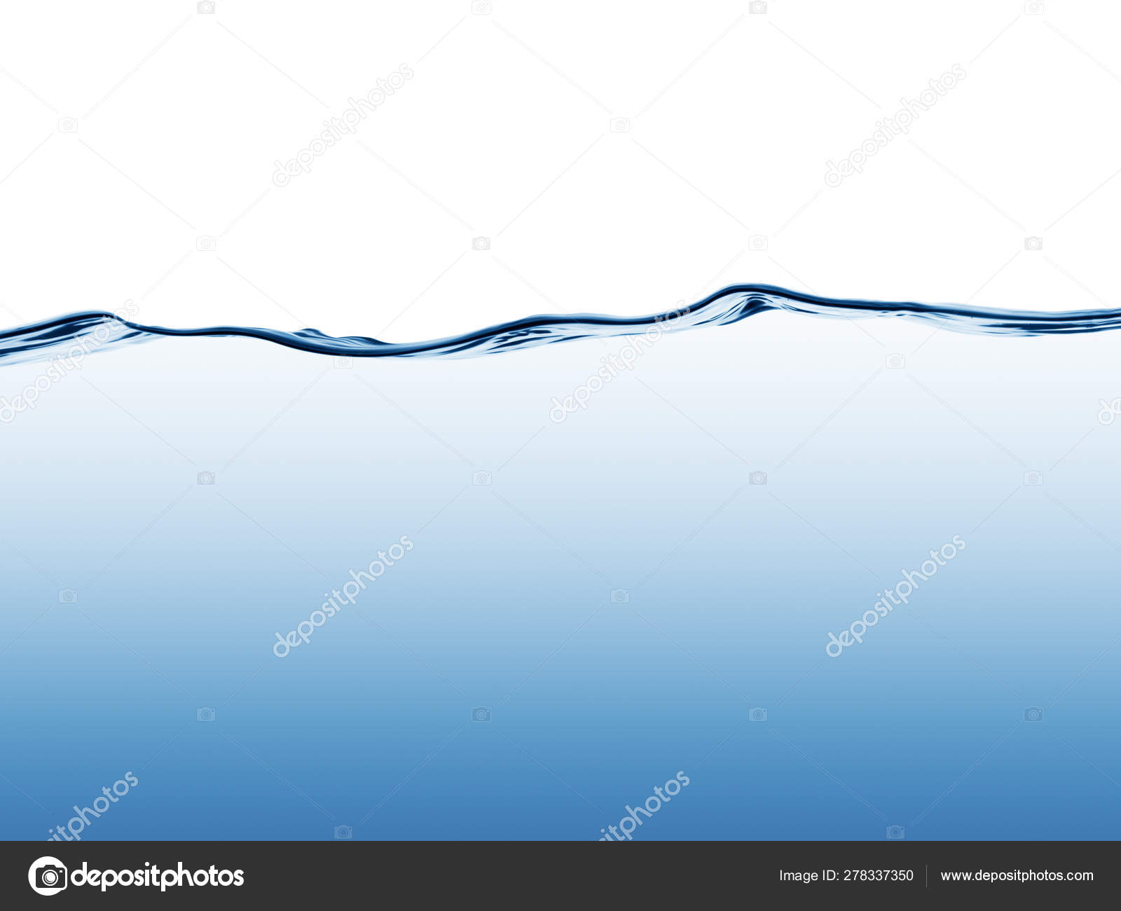 Graphic abstract blue flowing water wave with deep water gradient ...
