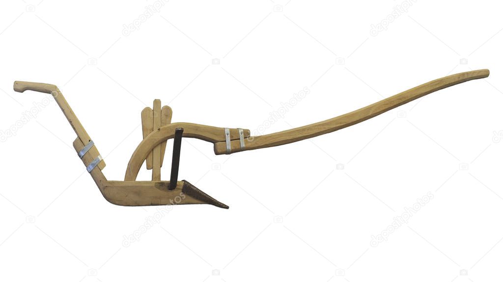 Arado romano o aratrum. Rehabilitación del modelo a escala 2024