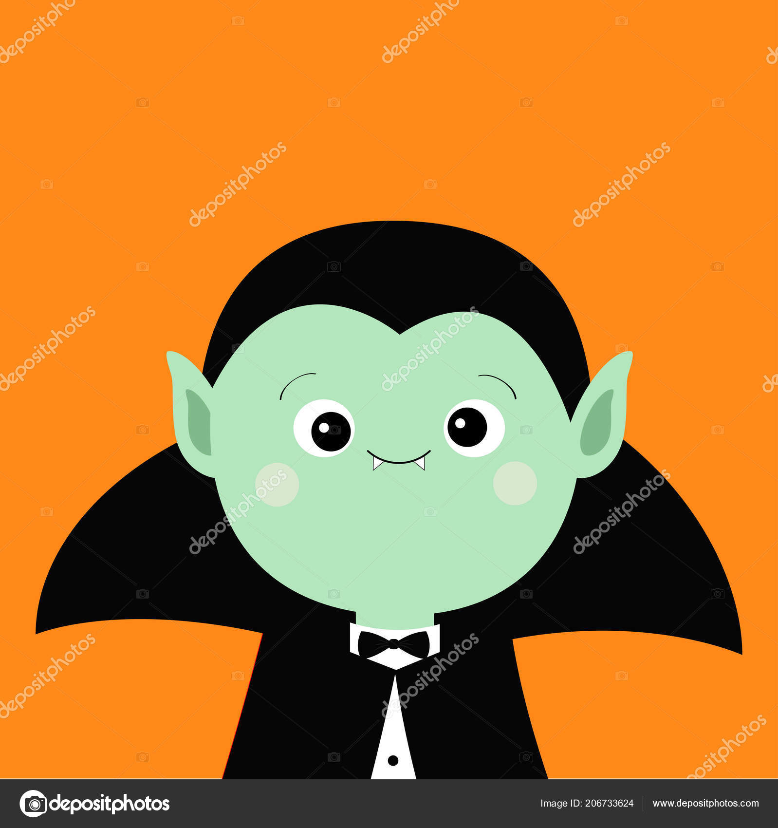 Count Dracula Orange Background Stock Vector Image by ©worldofvector ...