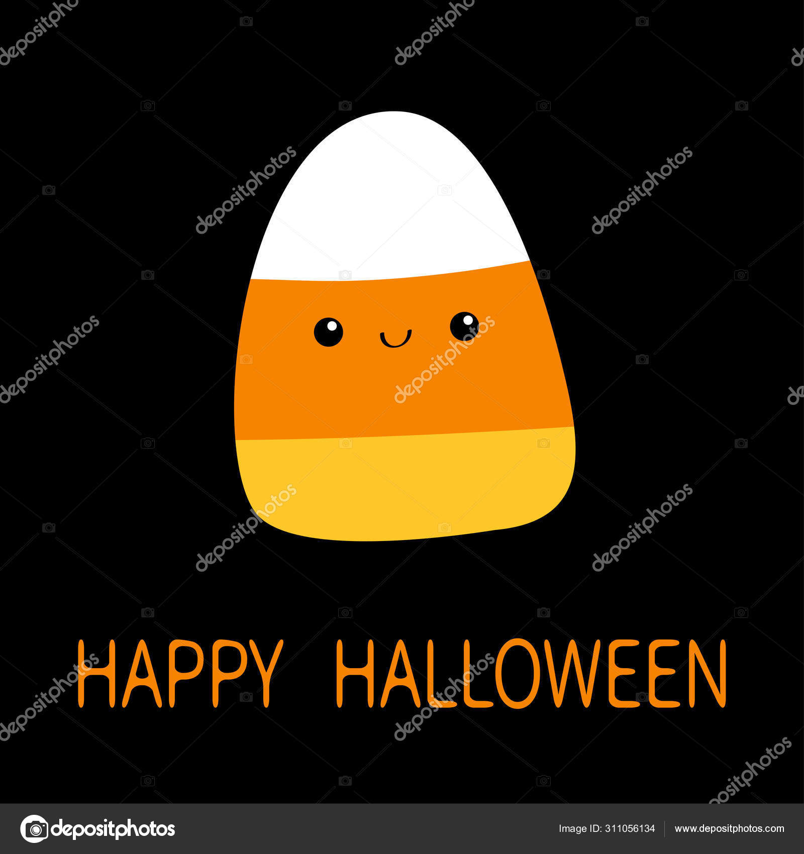 Halloween Cartoon Candy Corn
