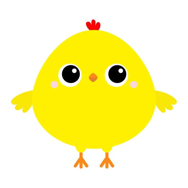 Parrot bird toy icon. Big eyes. Green yellow color. Funny Kawaii animal ...